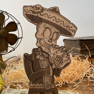 Hillbilly Skeleton Band Figurines: Ideal Gift for Music Lovers ...