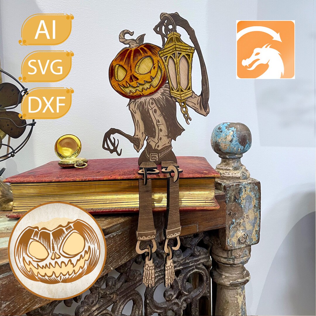 Spooky Pumpkin Man Holding a Lantern - Easy Assembly, Perfect Home ...