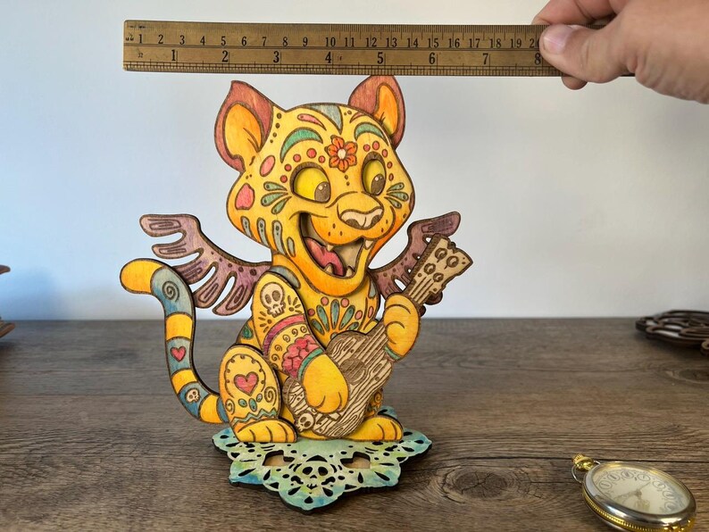 Alebrije Jaguar With Guitar | Laser Cut Digital File | Sugar Skull ...