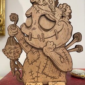 Ready-to-cut Sweet Voodoo Doll Template - Easy Assembly - Instant ...