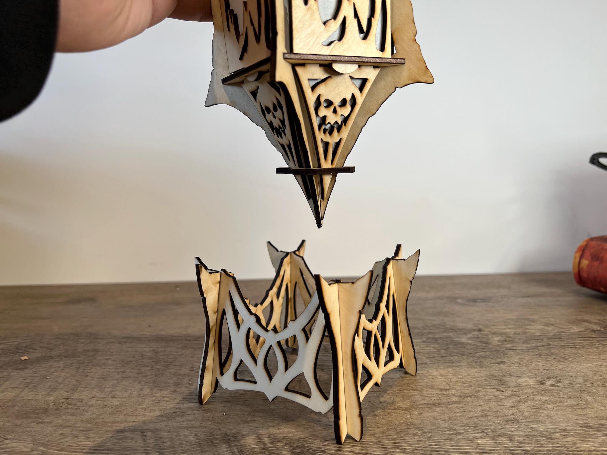 Gothic Soul Lantern SVG - Digital Laser Cut Pattern - Undead Zombie ...