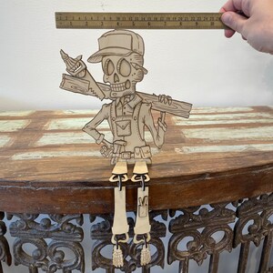 Happy Skeleton Carpenter - Laser Cut File Halloween Xtool D1 Pro ...