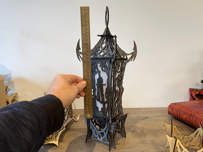 Gothic Soul Lantern SVG - Digital Laser Cut Pattern - Undead Zombie ...