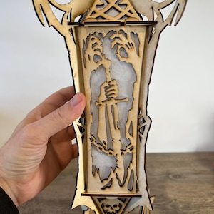 Gothic Soul Lantern SVG - Digital Laser Cut Pattern - Undead Zombie ...