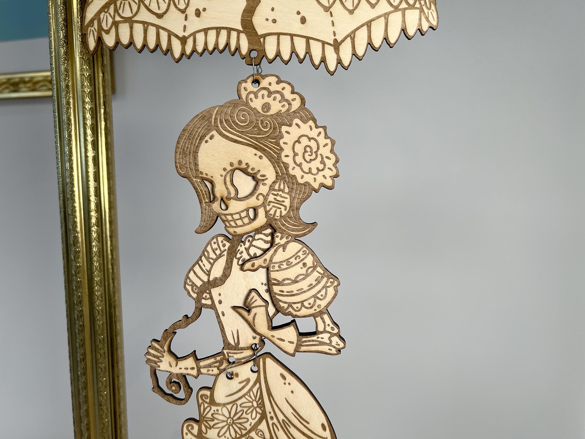 La Catrina SVG File – Laser Cut Day of the Dead Decoration (digital ...