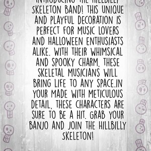 Hillbilly Skeleton Band Figurines: Ideal Gift for Music Lovers ...