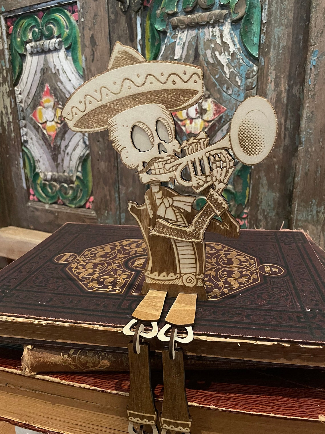 Skull Skeleton Laser Cut File Halloween Mariachi Dios De Los - Etsy