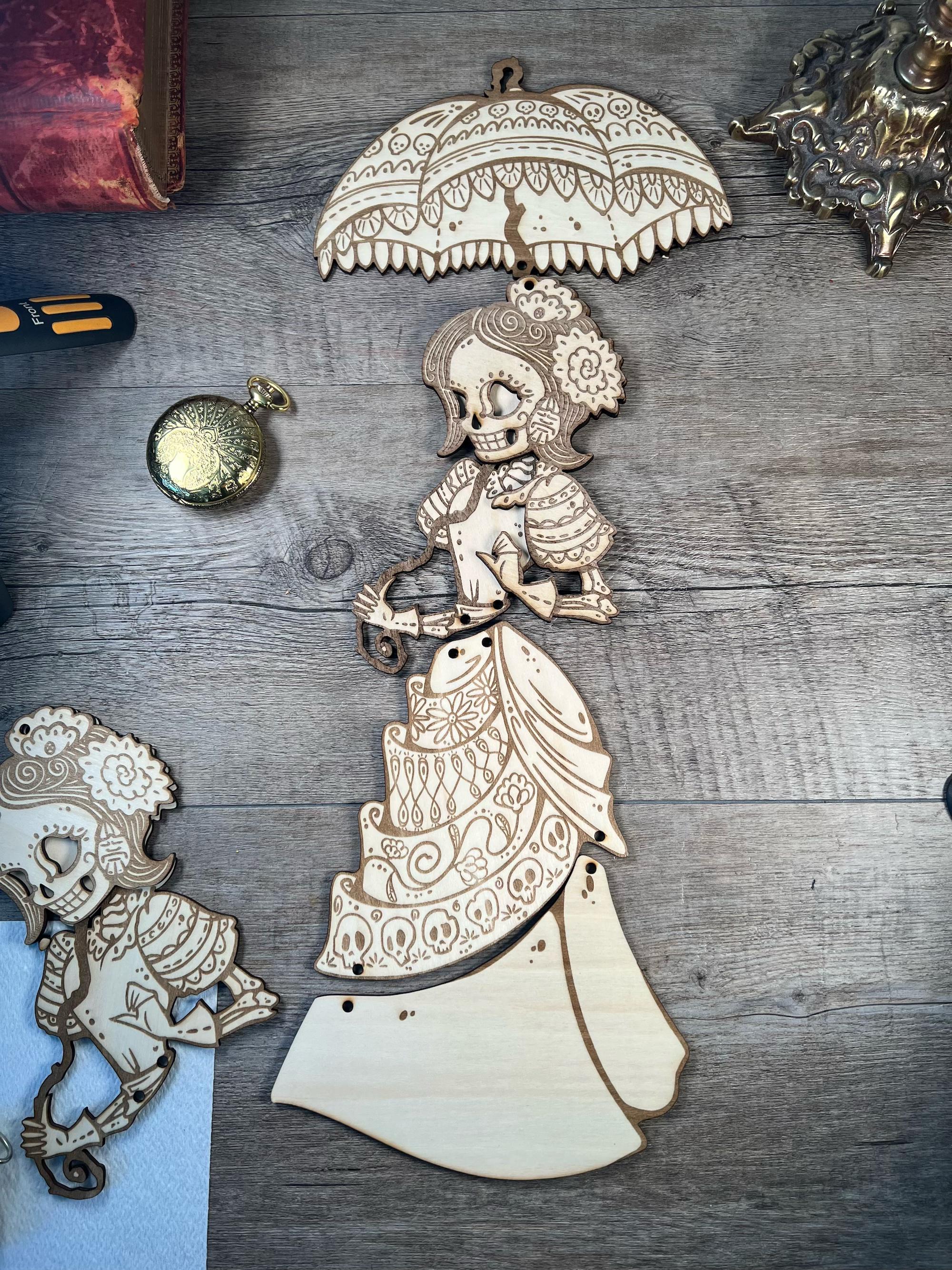 La Catrina SVG File – Laser Cut Day of the Dead Decoration (digital ...