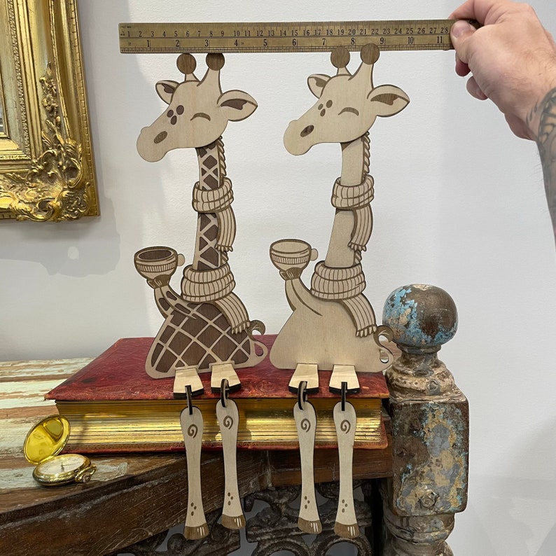 Adorable Giraffe Laser Cut File Ligtburn Svg Ai Dxf Ibrn Xtool D1 Pro ...