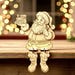 Sitting Santa Trio Laser Cut File Christmas Shelf Sitters Svg, Ai, Dxf ...