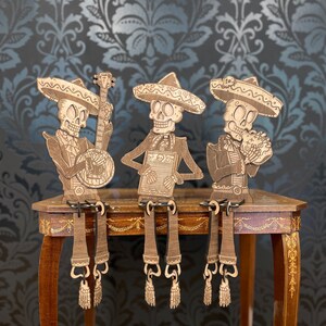 Hillbilly Skeleton Band Figurines: Ideal Gift for Music Lovers ...