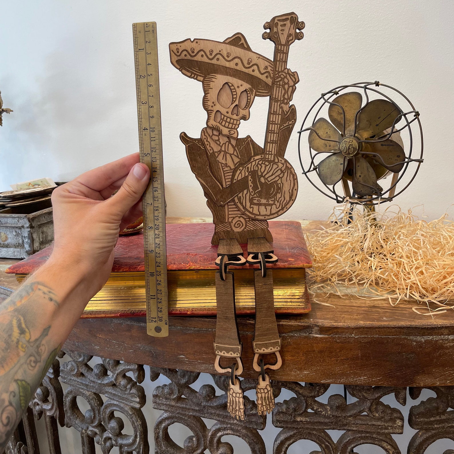 Hillbilly Skeleton Band Figurines: Ideal Gift for Music Lovers ...