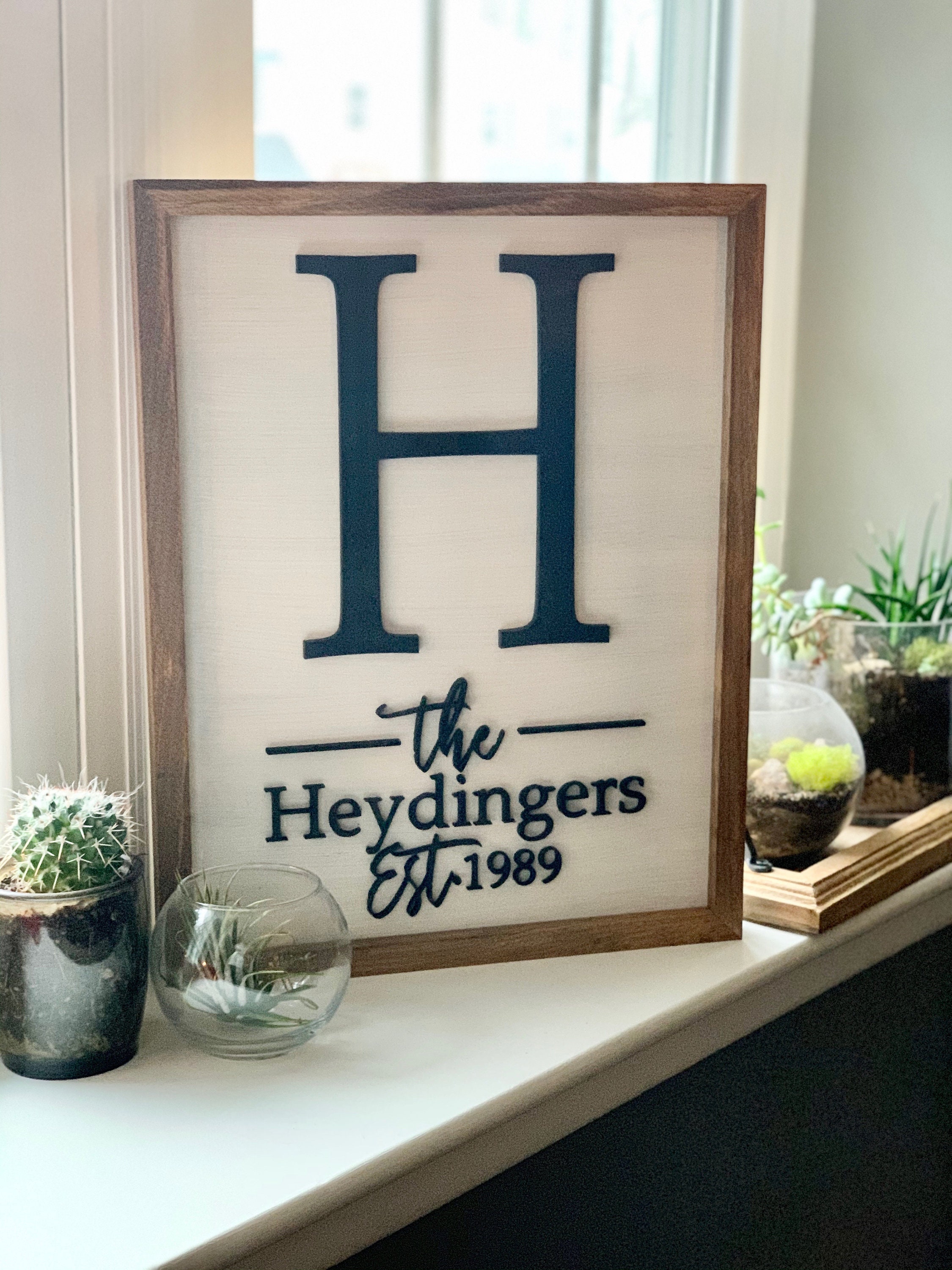 Custom-14x18 Vertical Last Name Sign - Etsy UK