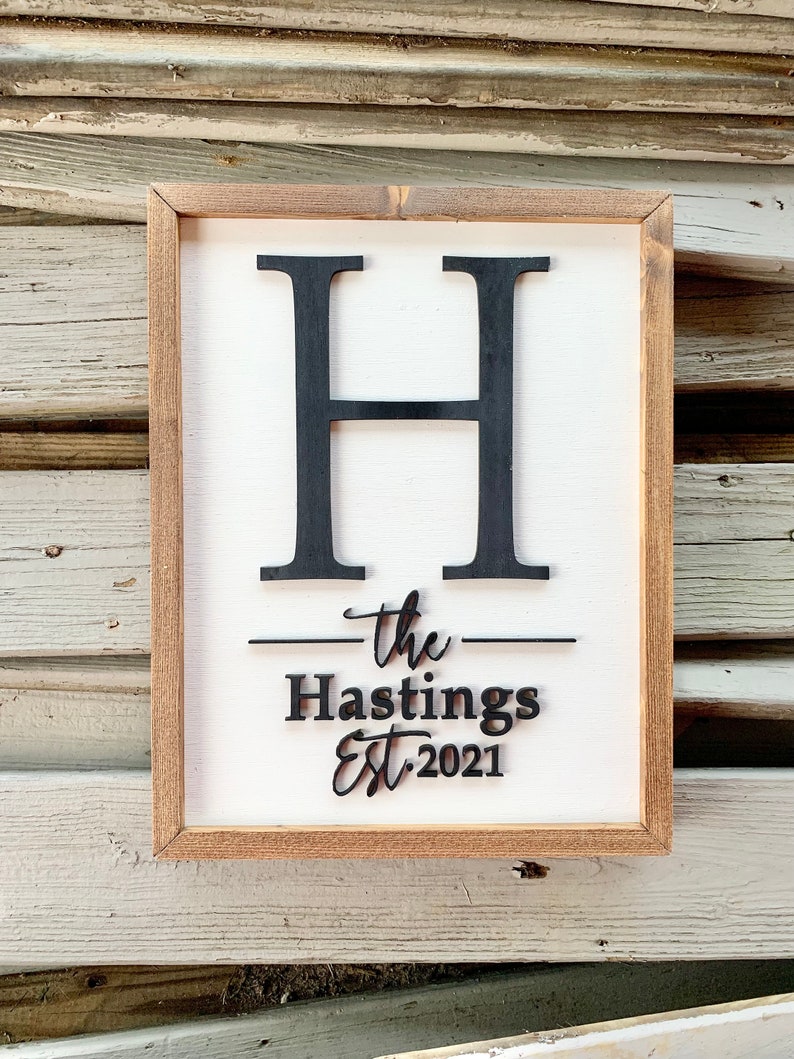 Custom-14x18 Vertical Last Name Sign - Etsy UK