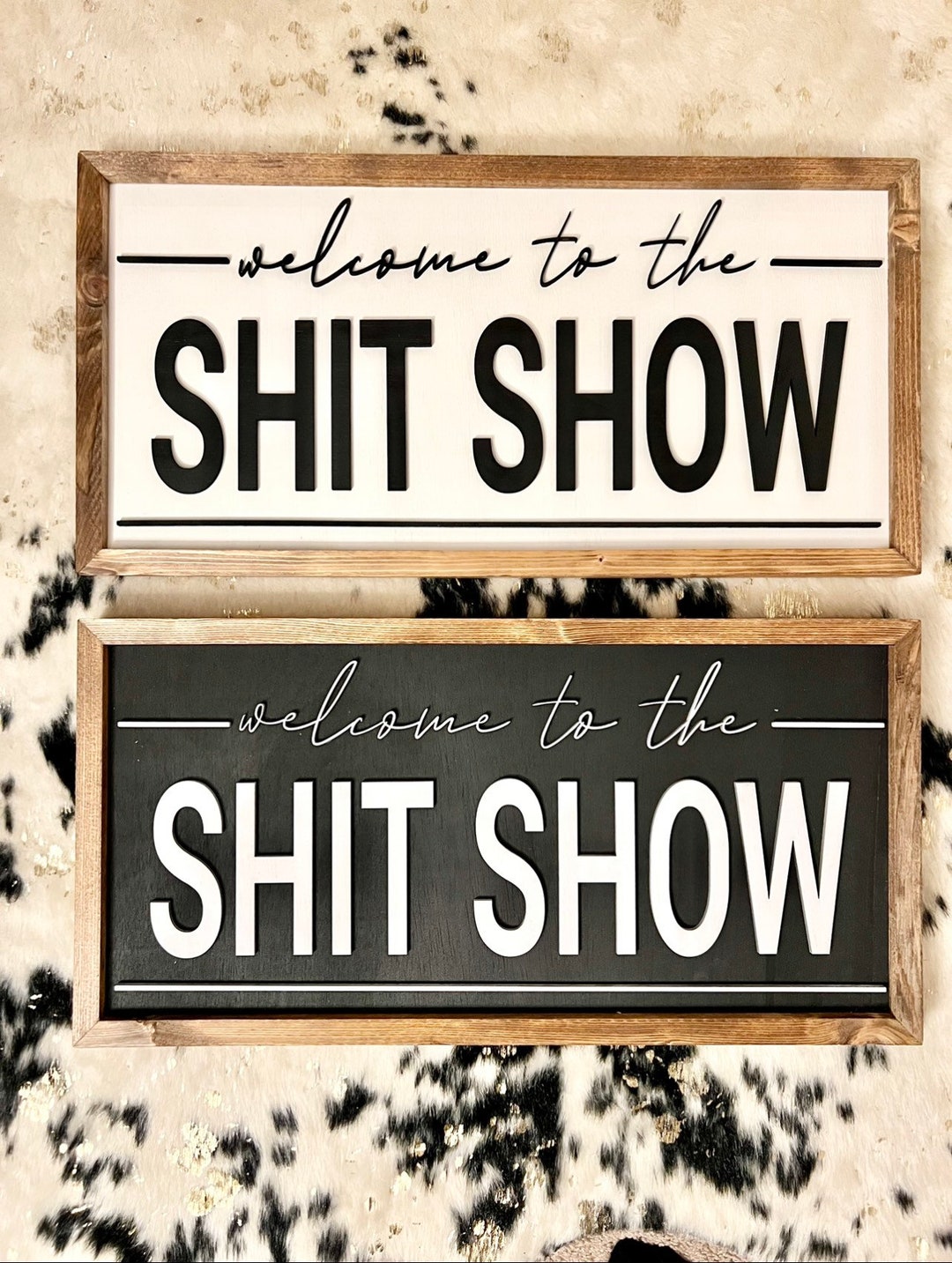Shit Show Sign - Etsy