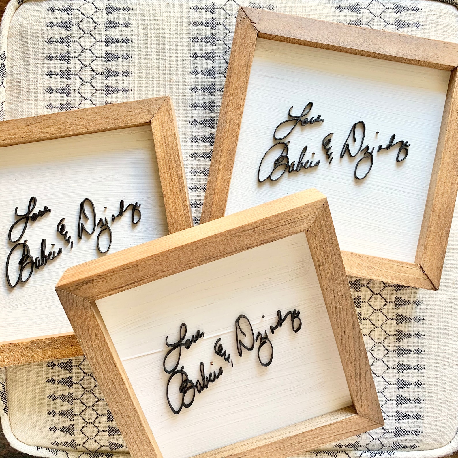 8x8 Handwritten Sign - Etsy