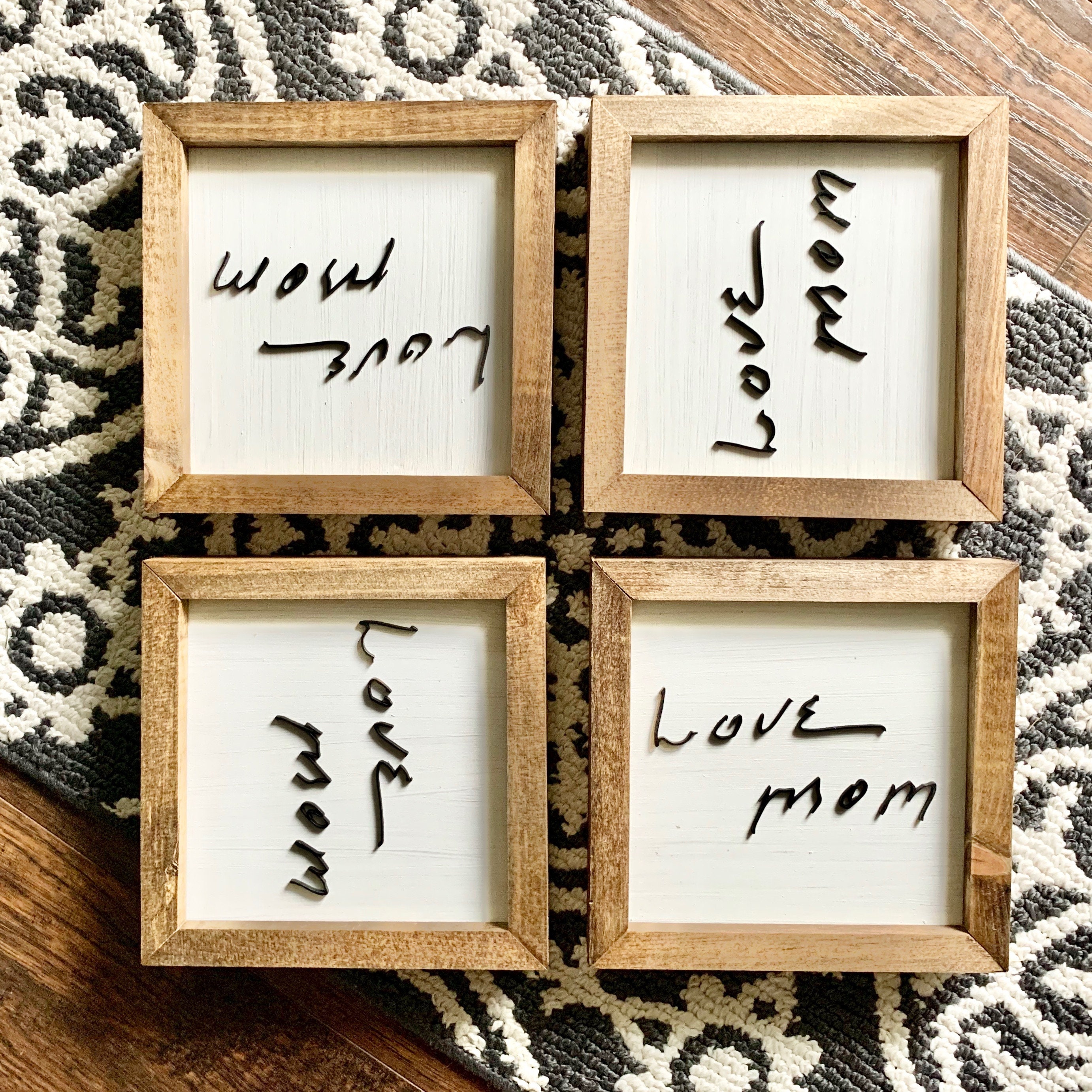 8x8 Handwritten Sign - Etsy