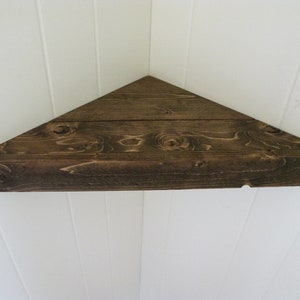 Reclaimed / New Country Rustic Floating Corner Shelf / Varitions ...