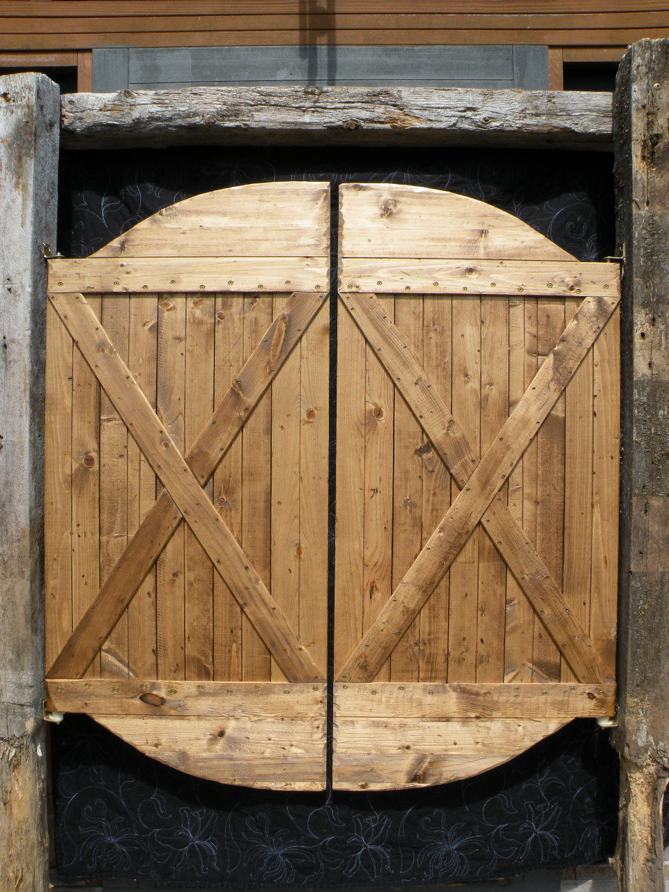 Distressed Double Rustic Western Barn Swinging Saloon Cafe Doors Bar ...