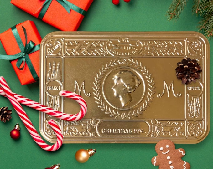 Princess Mary Christmas Tin 1914 World War I Hinged Lid Princess Mary ...