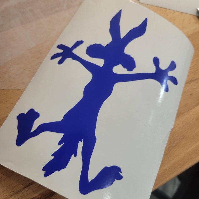 Wile E Coyote Splat Funny Vinyl Decal Sticker for Car - Etsy