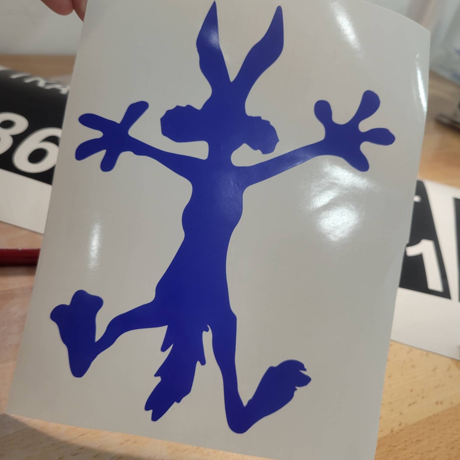 Wile E Coyote Splat Funny Vinyl Decal Sticker for Car - Etsy