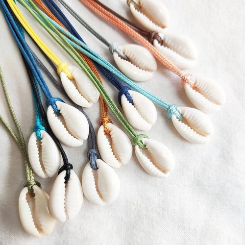 Cowrie Shell Necklace Hippie Adjustable Shell Necklace Gift - Etsy