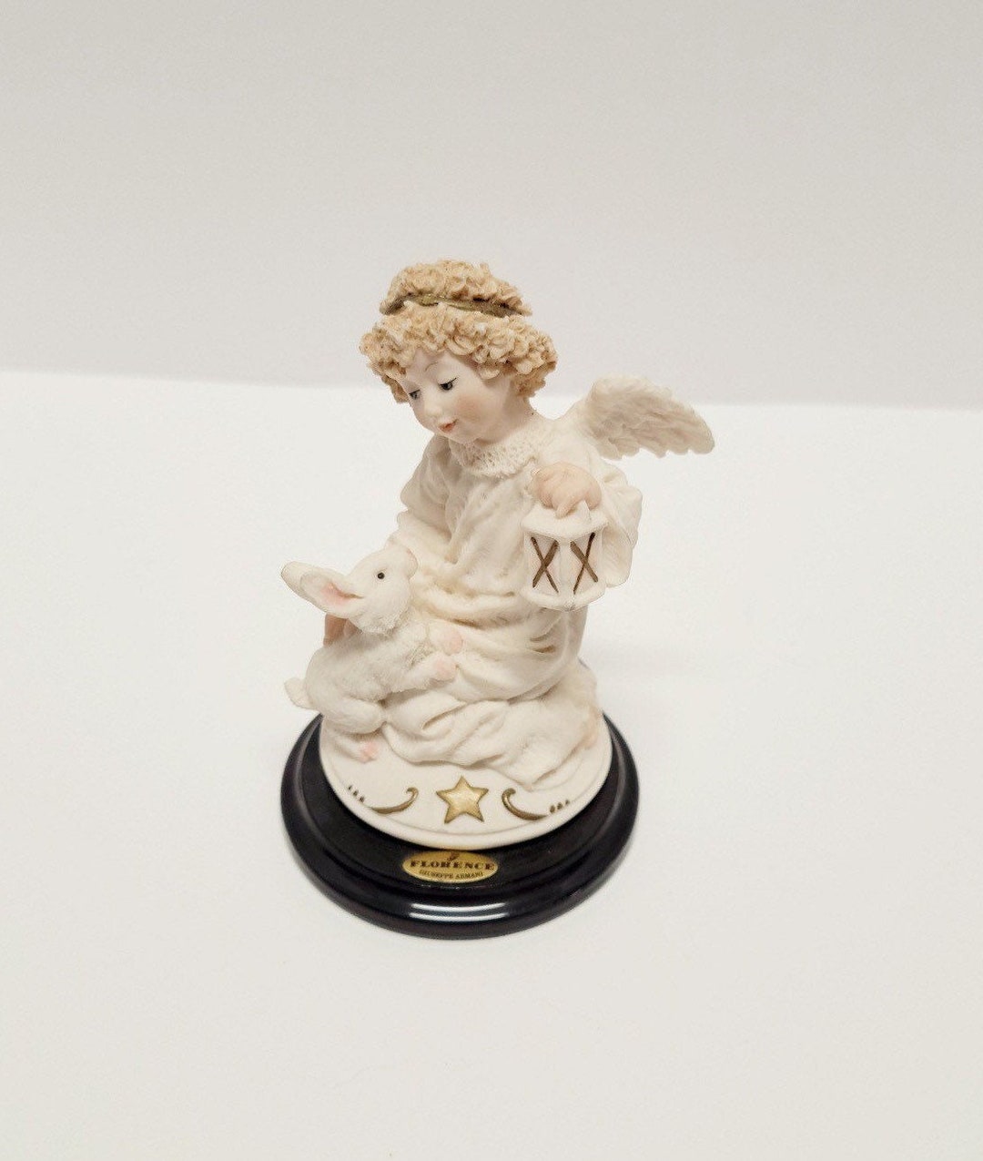 Giuseppe Armani Cherub With Bunny Rabbit - Etsy