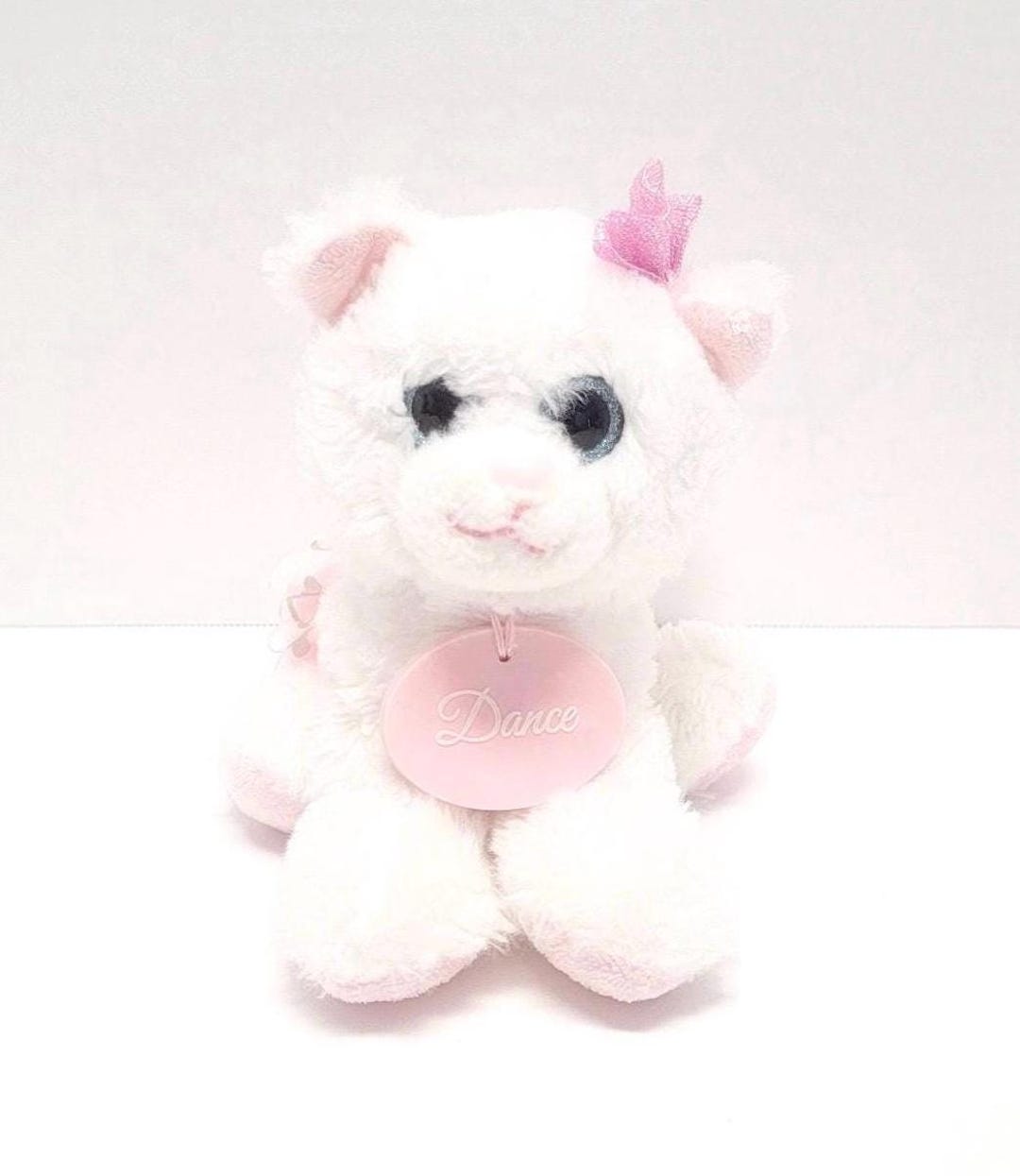 Petting Zoo Dance Cat Plush White Pink Tutu Hearts Pink Bow Heart Tutu ...