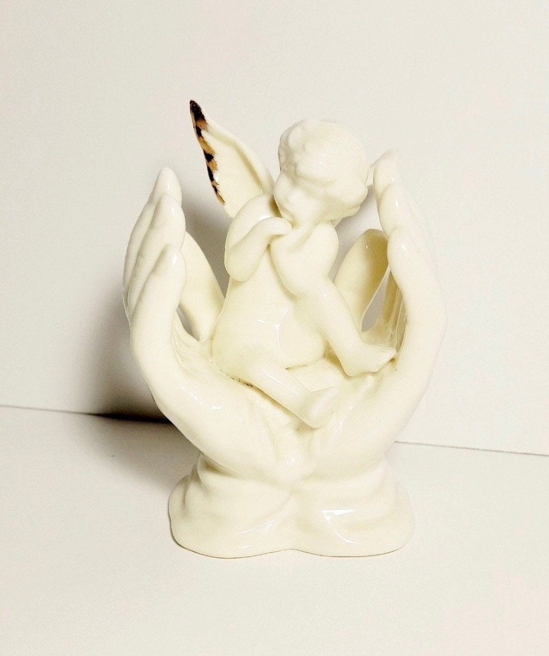 RARE Christmas Porcelain Angel Figurine in Hands Figurine/porcelain ...