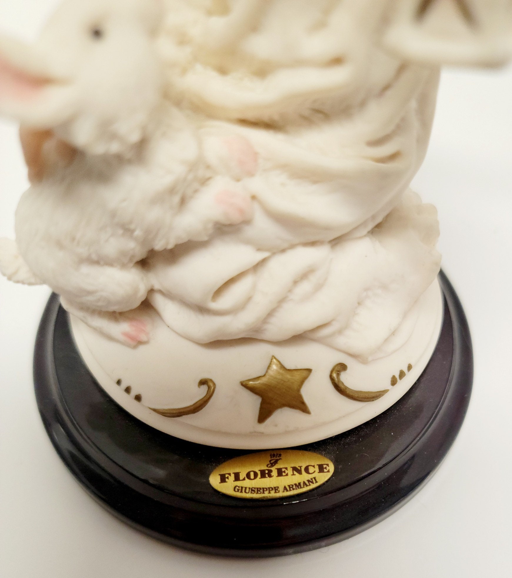 Giuseppe Armani Cherub With Bunny Rabbit - Etsy