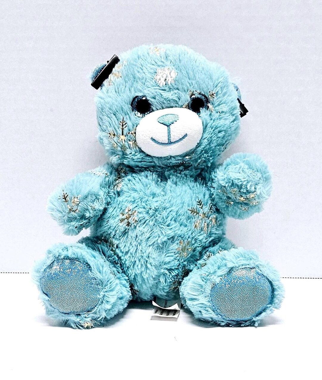 Snowflake Bear Plush Stuffed Animal Blue Bear Holiday Time Sky Blue 8 ...