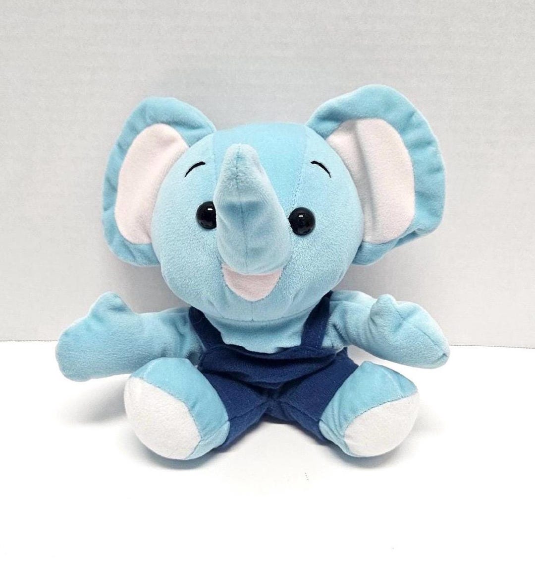 Pampa-kun Puppet Elephant Plush/pampers Character Finger Doil/blue ...