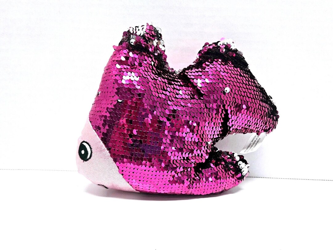 Plush Appeal Sequin Fish Plush/pink/silver/“mardi Gras” Fish Plush ...