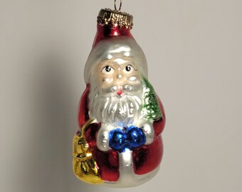 Mercury Glass Santa | Etsy