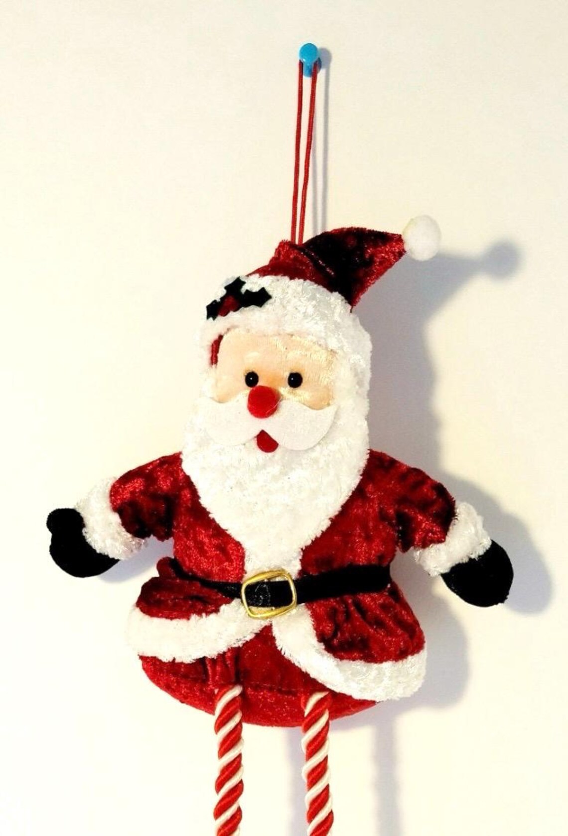 Christmas Santa Shelf Sitter Wall Hanging/santa Ornament/plush Santa ...