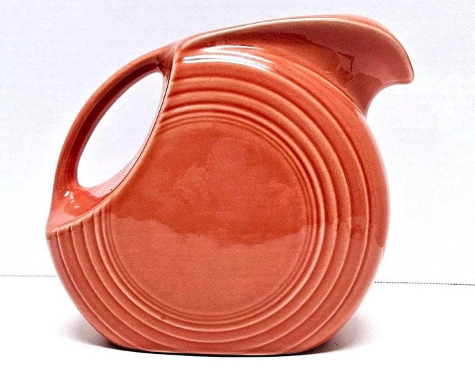 Vintage Fiestaware Persimmon Water Pitcher/homer Laughlin/1950’s/usa ...
