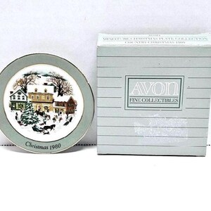 Vintage Avon Miniature Plate Ornament/christmas 1980 Plate Ornament ...