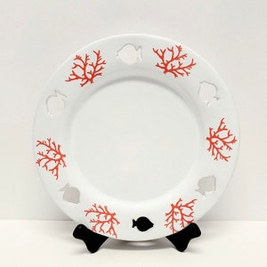 Vintage Italian Pottery Seafood Plate Platter II Laboratorio Italiano ...