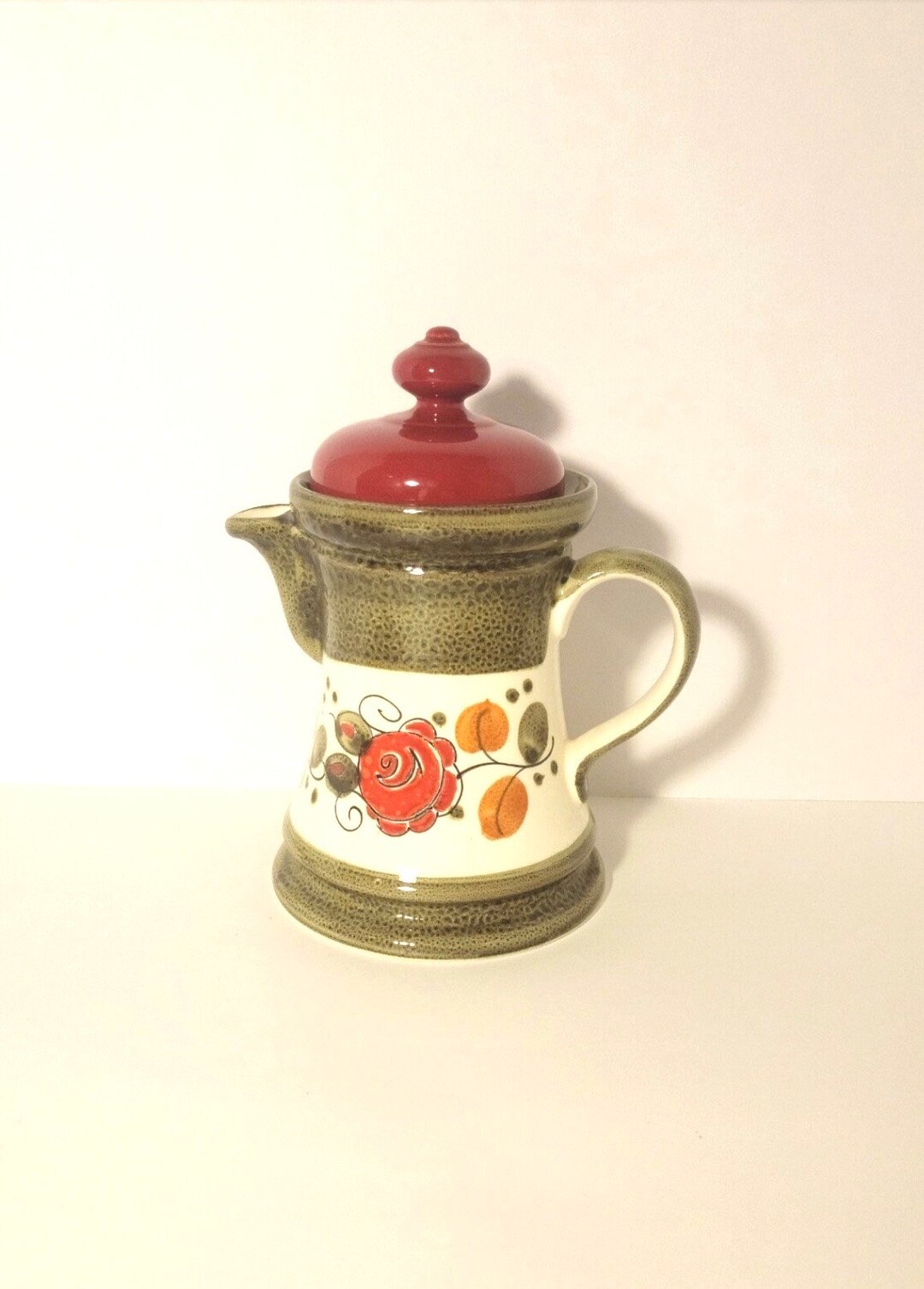 Vintage Schramberg Tirol German Coffee Pot/german/hand Painted/green ...