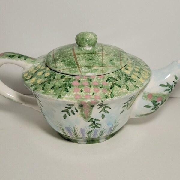 Floral Teapot - Etsy
