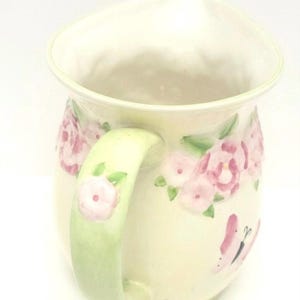 Vintage Harry & David Ceramic Pitcher Butterflies and Roses /flowers ...
