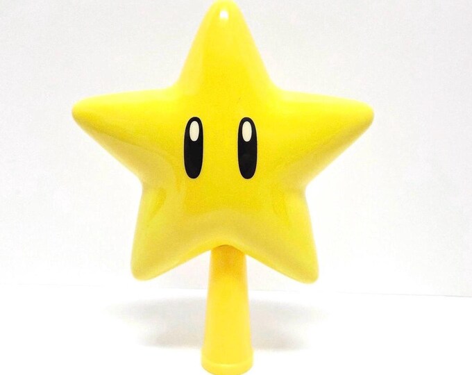 Super Mario Brothers Super Star Christmas Tree Topper/yellow/star ...