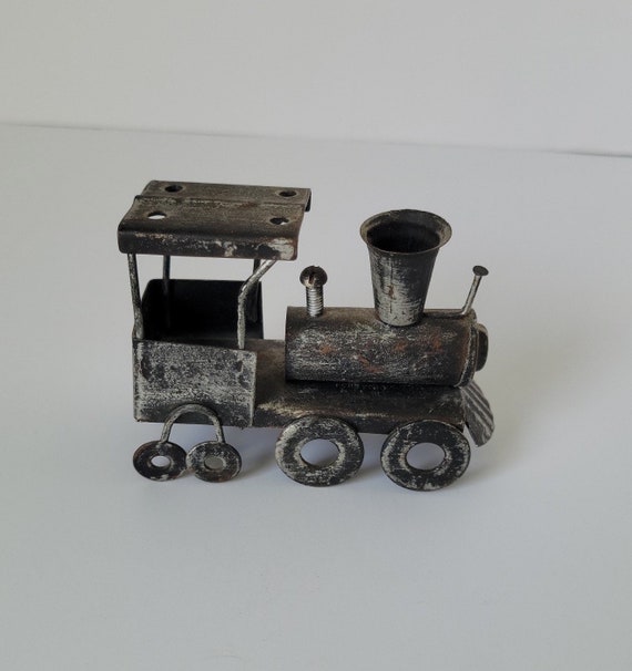 Vintage Metal Train Engine - Etsy