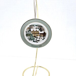 Vintage Avon Miniature Plate Ornament/christmas 1980 Plate Ornament ...