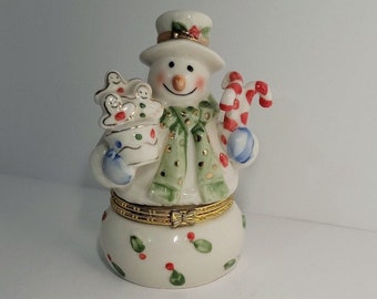 Snowman Trinket Box | Etsy