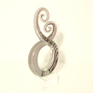 Vintage Blown Glass Musical Note Sculpture Home Decor Music Centerpiece ...