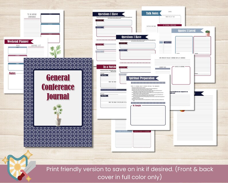 General Conference Journal, General Conference Notebook, LDS Women's ...