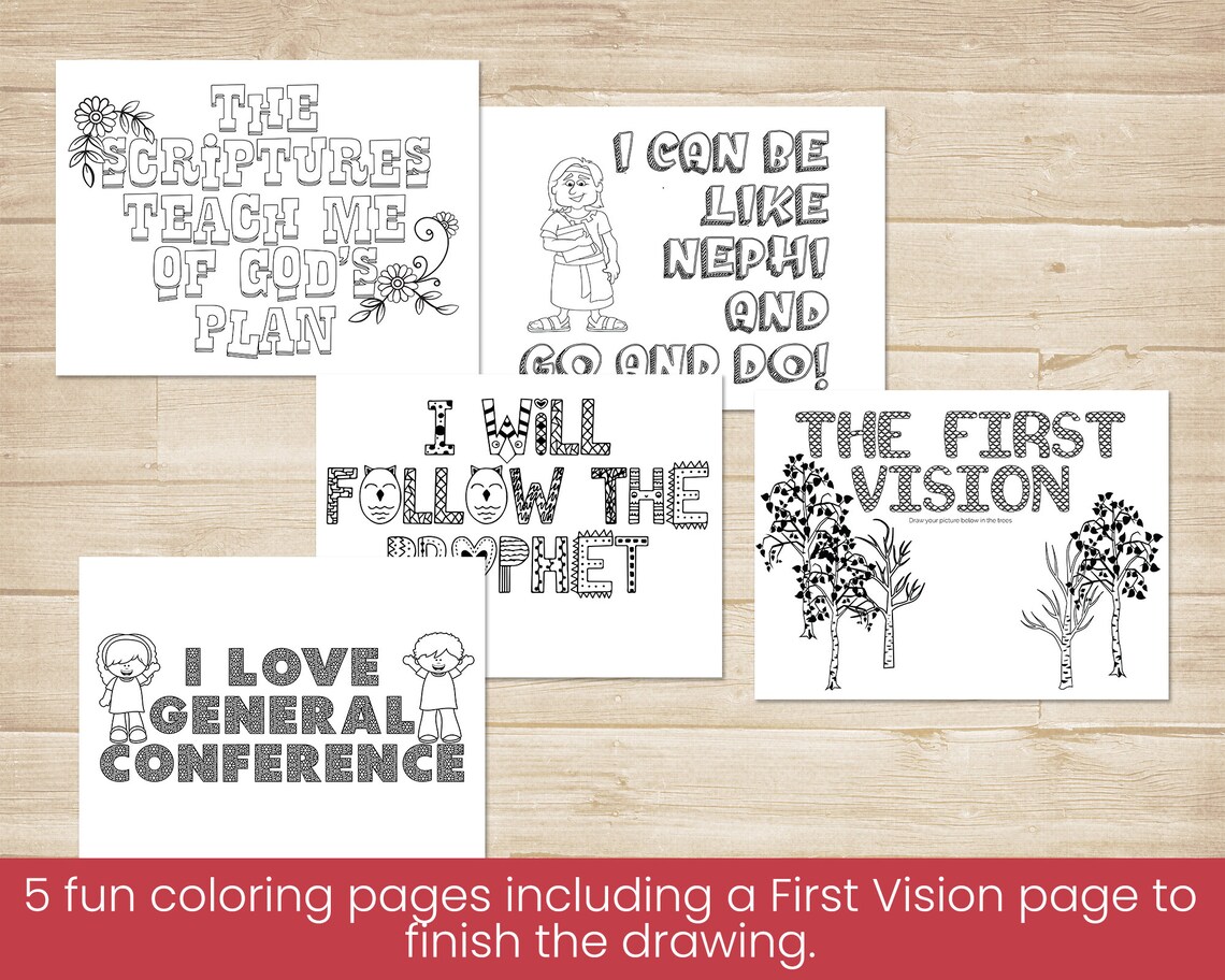 General Conference Workbook BUNDLE General Conference Kids LDS ...