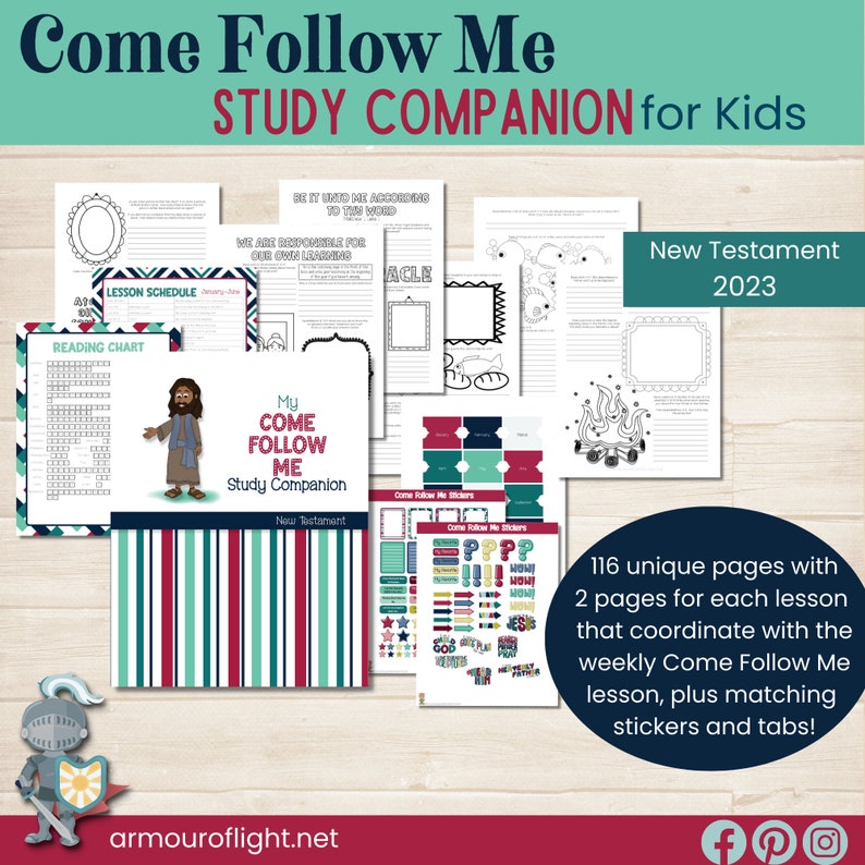 Come Follow Me 2023 Kid's New Testament Workbook Kids - Etsy